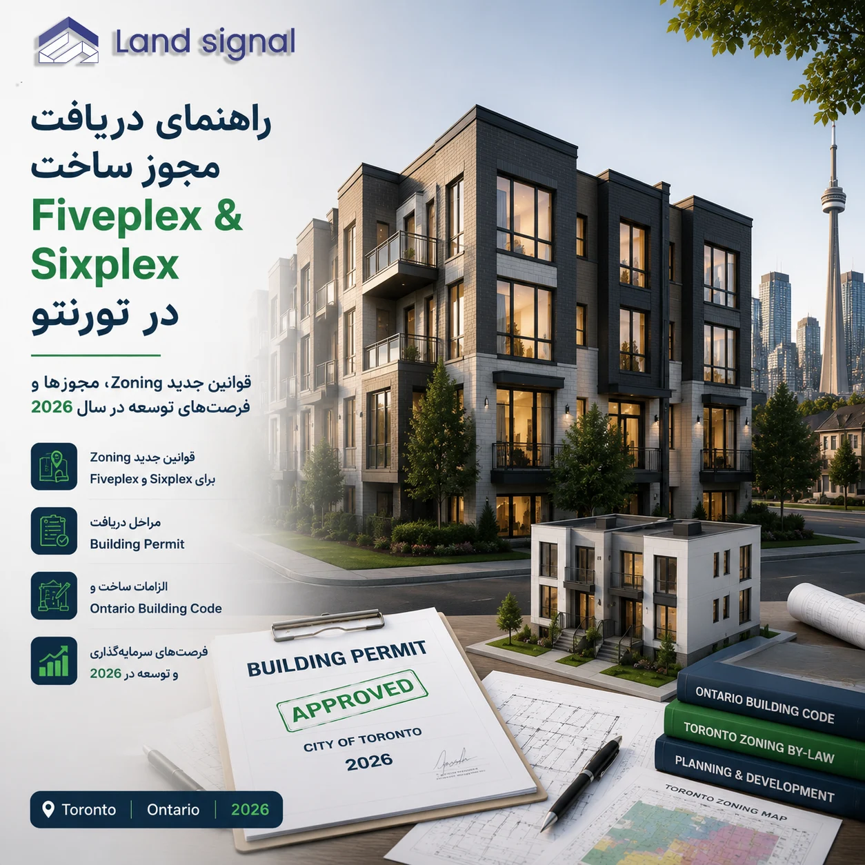 مقالات لندسیگنال | راهنمای ساخت، Zoning و Permit در تورنتو